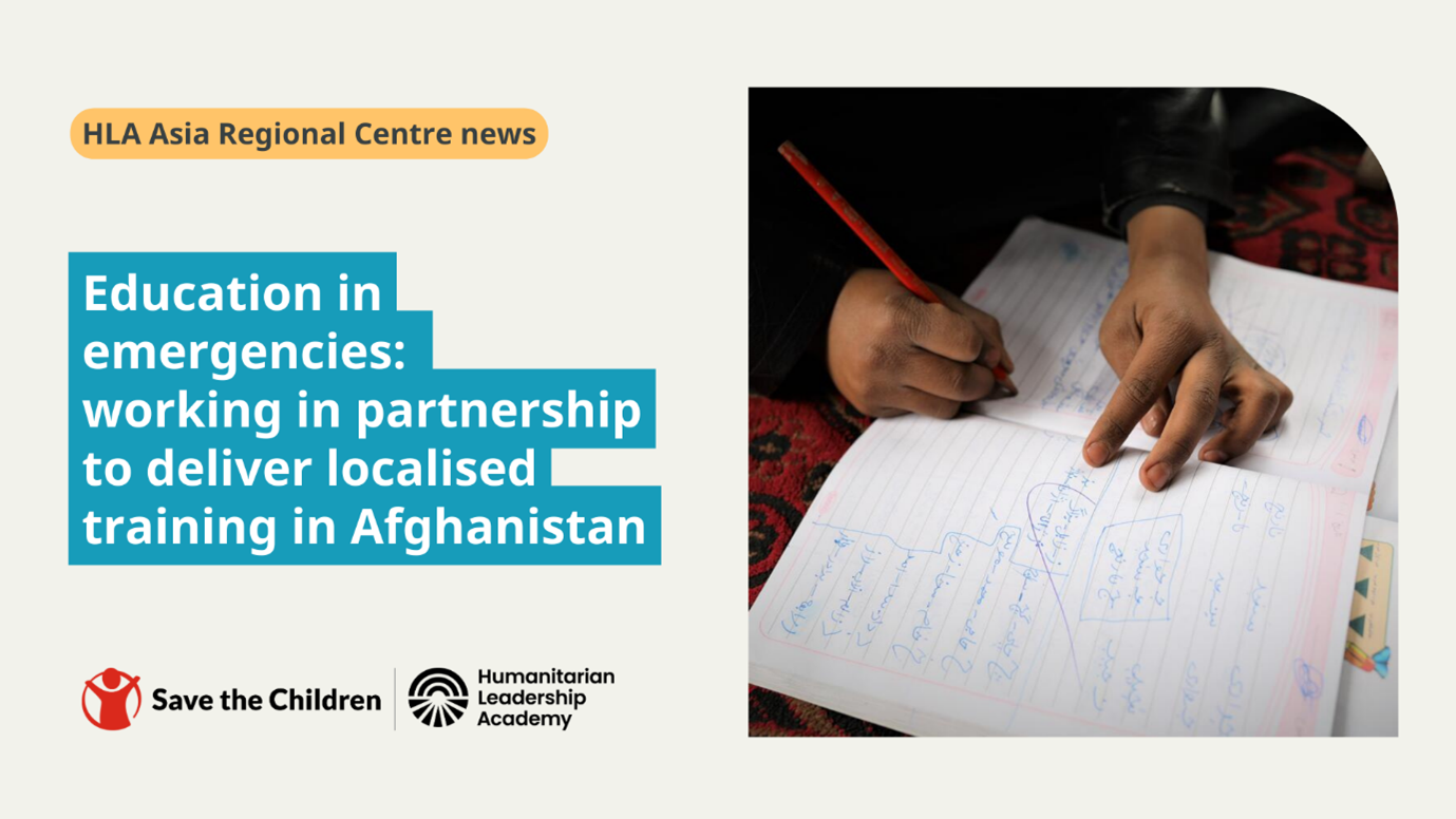 Education in emergencies: working in partnership to deliver localised ...