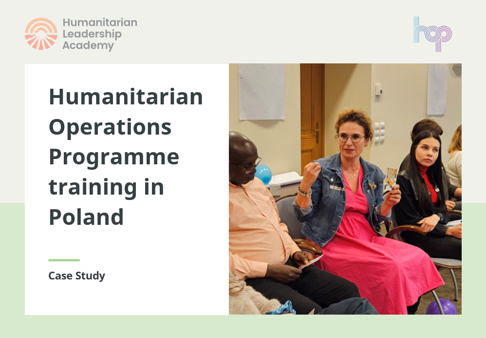 Case Study - Humanitarian Operations Programme training in Poland ...